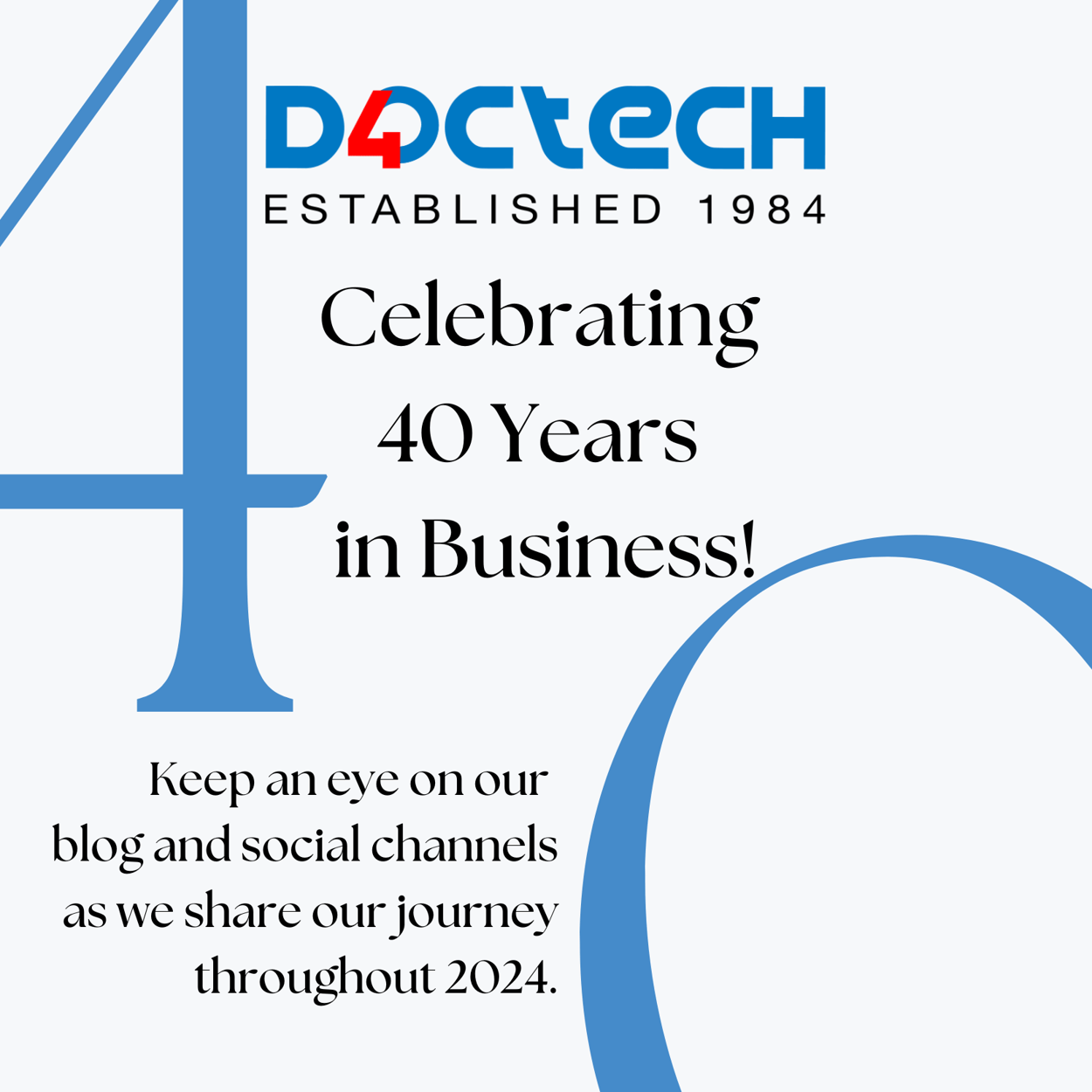 Celebrating 40 Years in Business | DocTech